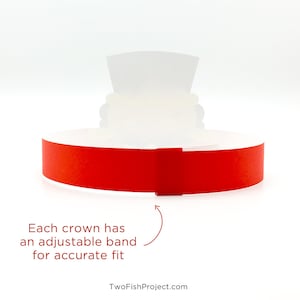 Christmas Party Hats for Kids/adults, Christmas Paper Crowns/headbands ...