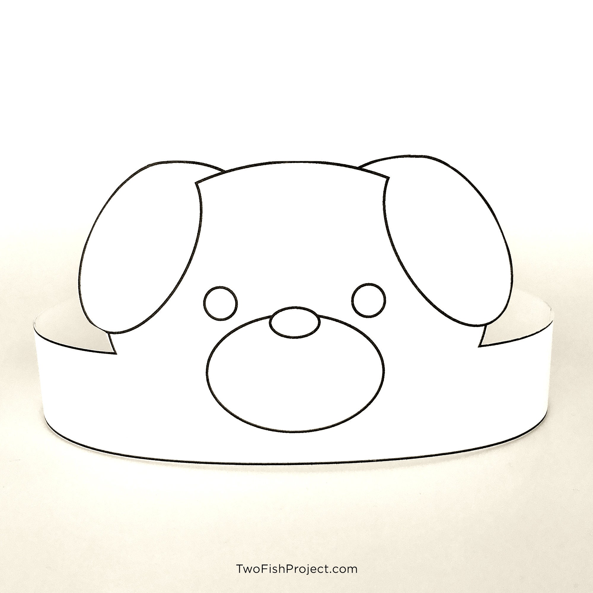 Puppy Dog Coloring Birthday Hat/crown Party Supplies, Dog Mask, Kids ...
