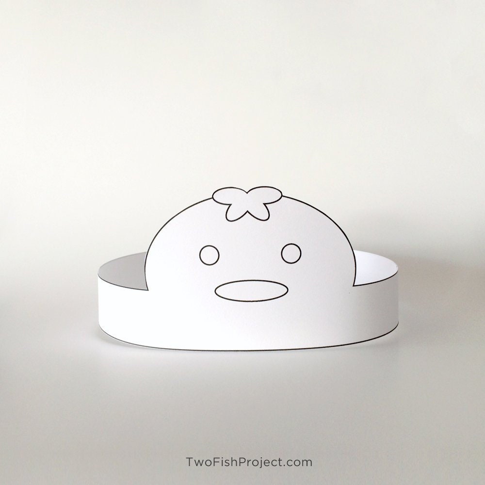 Duck Mask Template Black And White