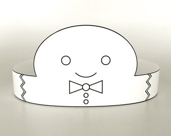 DIY Coloring Mask, Printable Paper Crown Kit, Kids Birthday Party ...