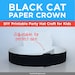 Black Cat Halloween Paper Crown, DIY Kids Halloween Costume ...