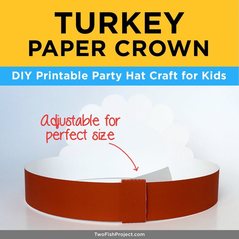 Thanksgiving Turkey Paper Crown Kids Harvest Costume - Etsy