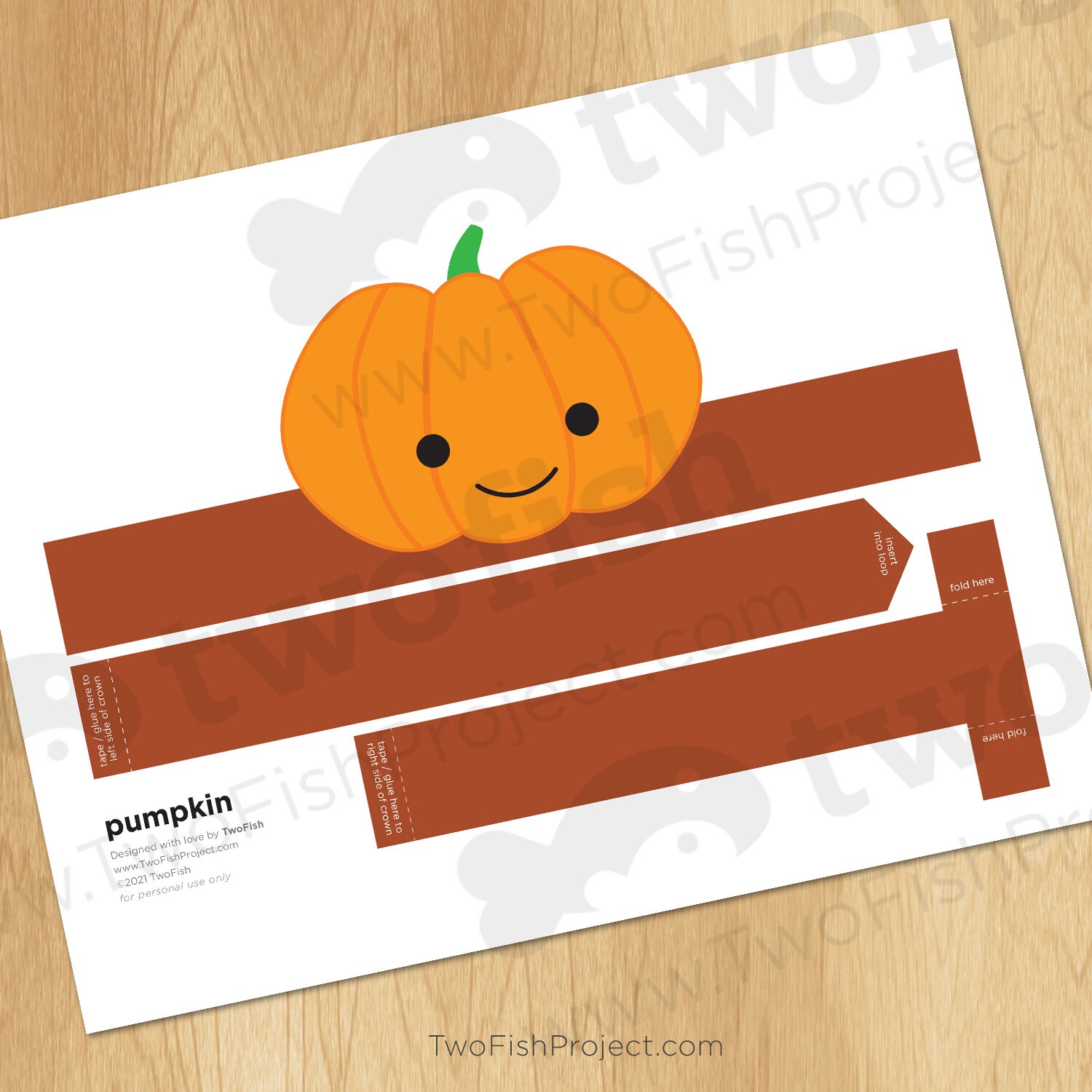 Harvest Pumpkin Paper Crown, DIY Kids Halloween Costume, Kindergarten ...