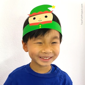 Christmas Party Hats for Kids/adults, Christmas Paper Crowns/headbands ...