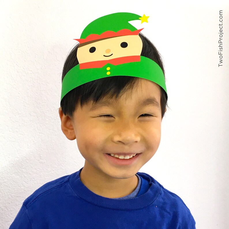 Christmas Party Hats for Kids/adults, Christmas Paper Crowns/headbands ...