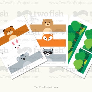 Pretend Play Toys for Kids, Paper Craft Animals, DIY Forest Animals ...