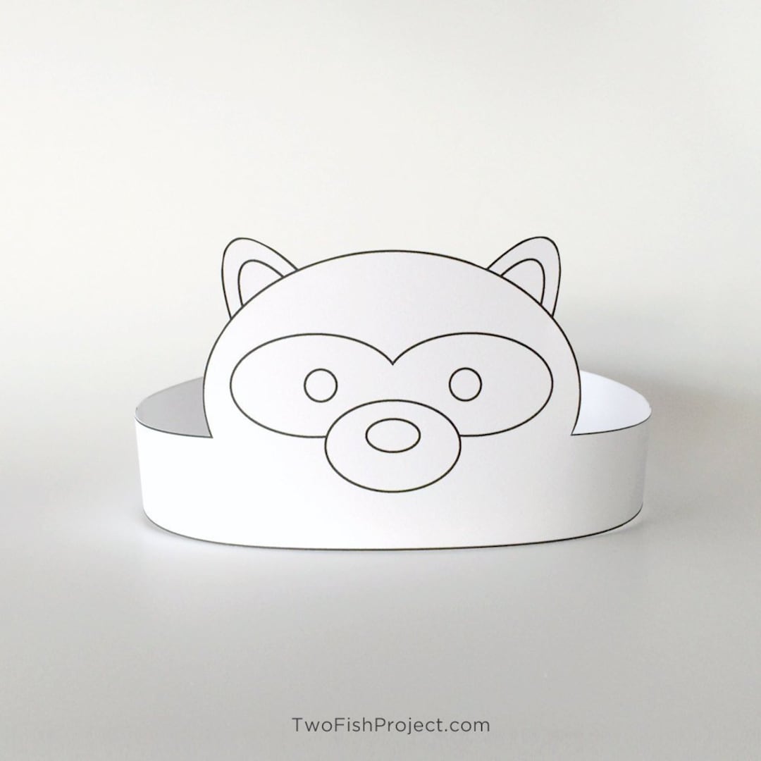 Forest/woodland Animal Party Supplies/favors/hats, Coloring Favor ...