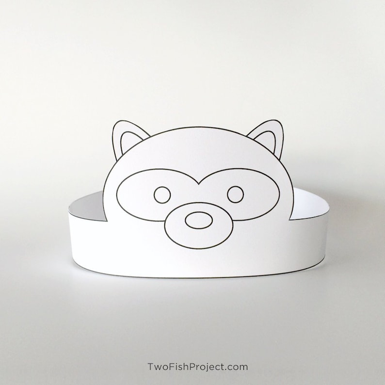 Forest/woodland Animal Party Supplies/favors/hats Coloring - Etsy