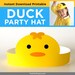 Duck Mask/costume/hat, Duck Birthday Hat, Duck Party Supply, Farm Party ...
