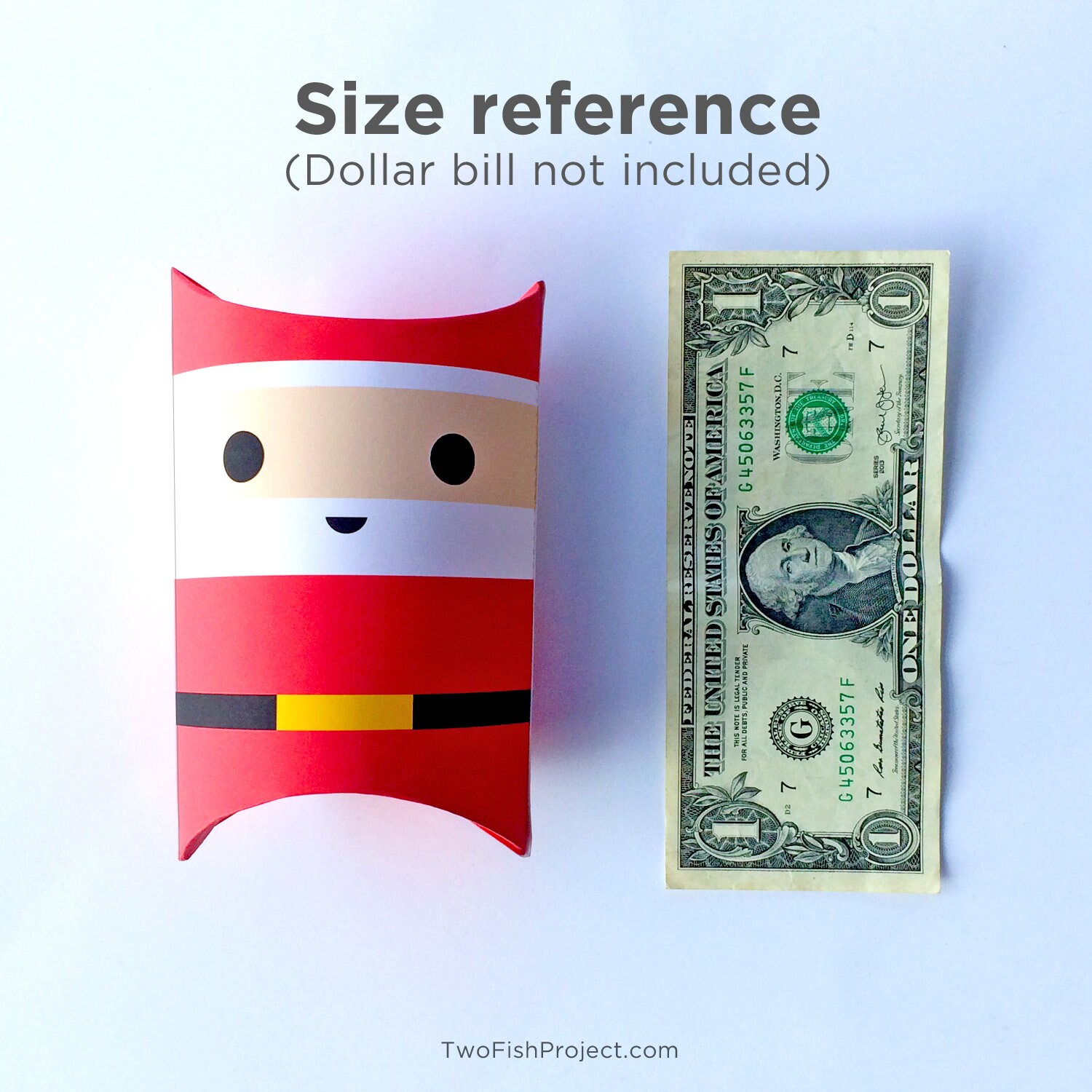 Christmas Treat Boxes Printable Pillow Box Medium Christmas | Etsy