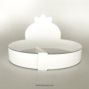 Hen Coloring Crown Chicken Farm Party Favor, Barnyard Birthday, Farm ...