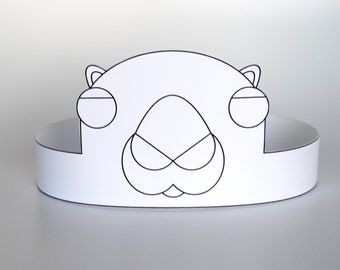 Donkey Paper Crown Kids Costume Christmas/nativity Printable | Etsy