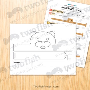 Beaver Coloring Forest Animal Birthday Party Supplies/decorations, Kids ...