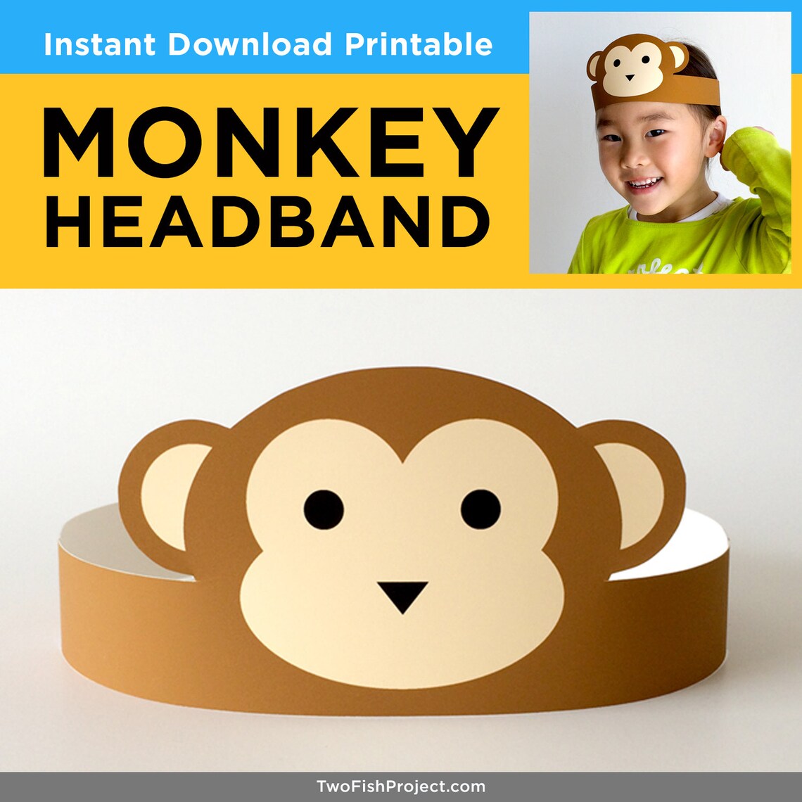 DIY Jungle Animals Birthday Party Paper Crown/hat Printable - Etsy