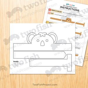 Koala Costume Mask Toddler/kids, Preschool Toddler Coloring Crafts, Zoo ...