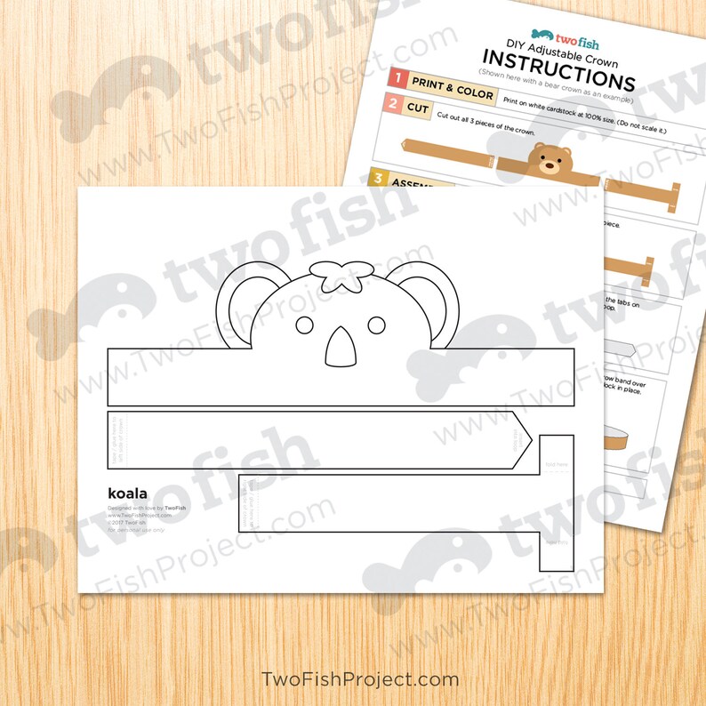 Koala Costume Mask Toddler/kids, Preschool Toddler Coloring Crafts, Zoo ...