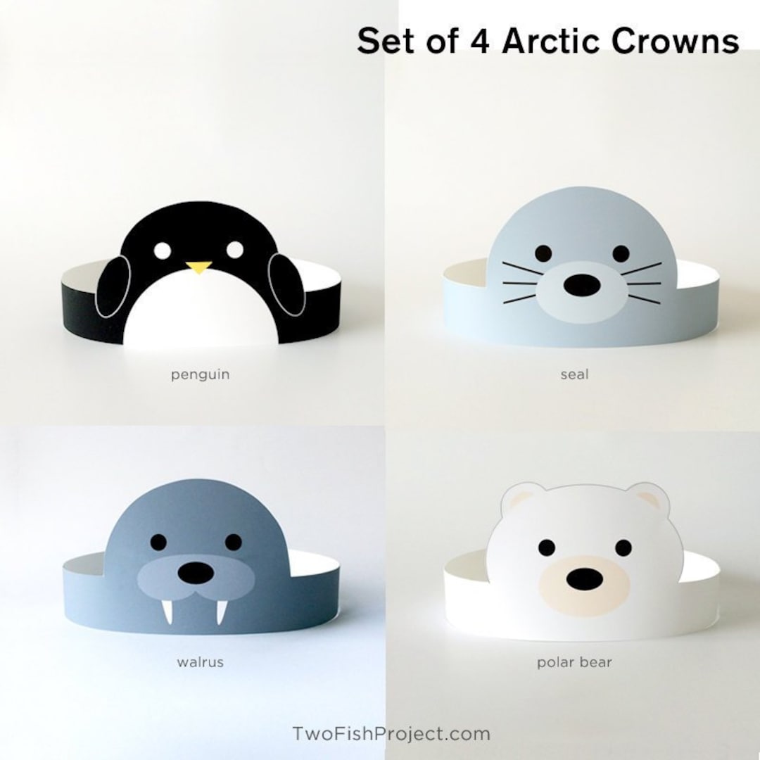 Arctic Animal Baby Shower Supplies/decor/decorations, Costume/masks for ...