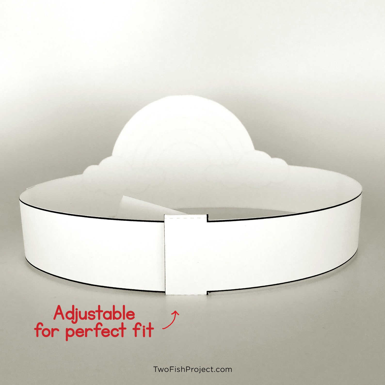 Rainbow Color Me Birthday Party Favor, Paper Crown Printable, Rainbow ...