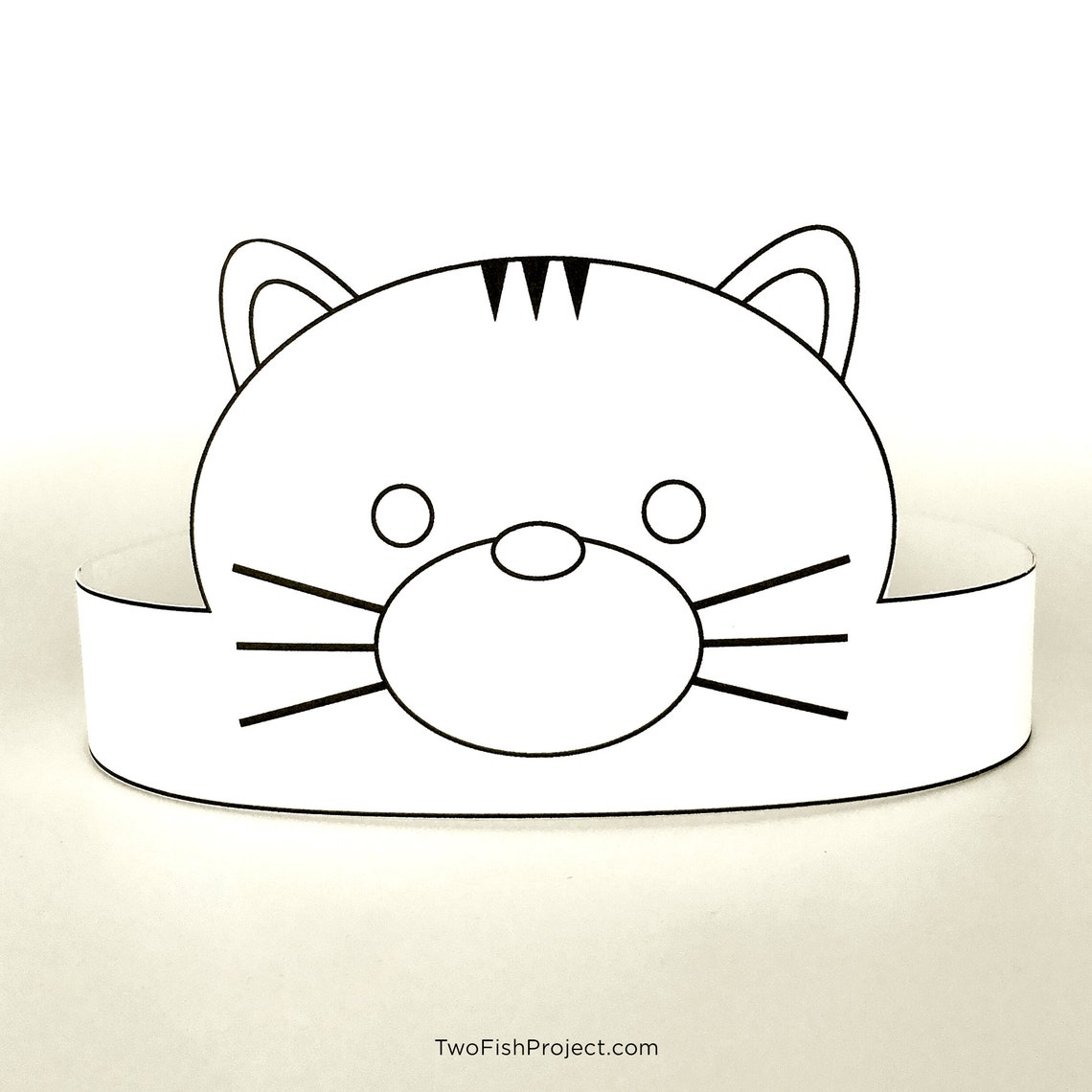 Kitty Cat Coloring Party Favors Cat Birthday Hat Cat Party - Etsy
