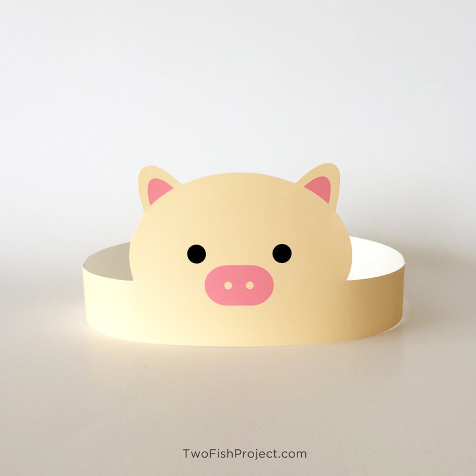 Pig Mask/costume/headband/crown Kids/girl Farm Birthday Party - Etsy