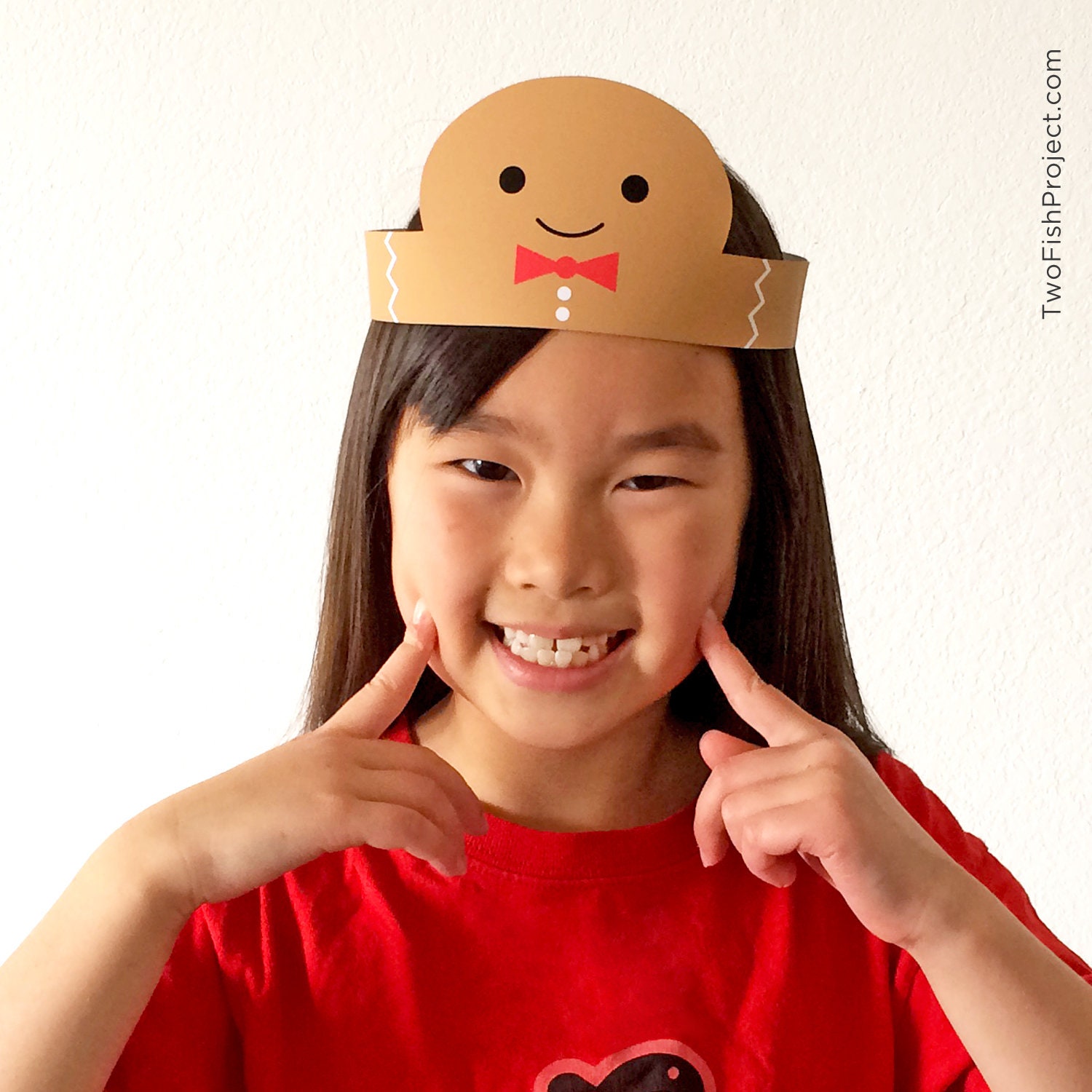 Gingerbread Man Paper Crown/hat/headband Printable - Etsy