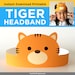 DIY Jungle Animals Birthday Party Paper Crown/hat, Printable Mask, Baby ...