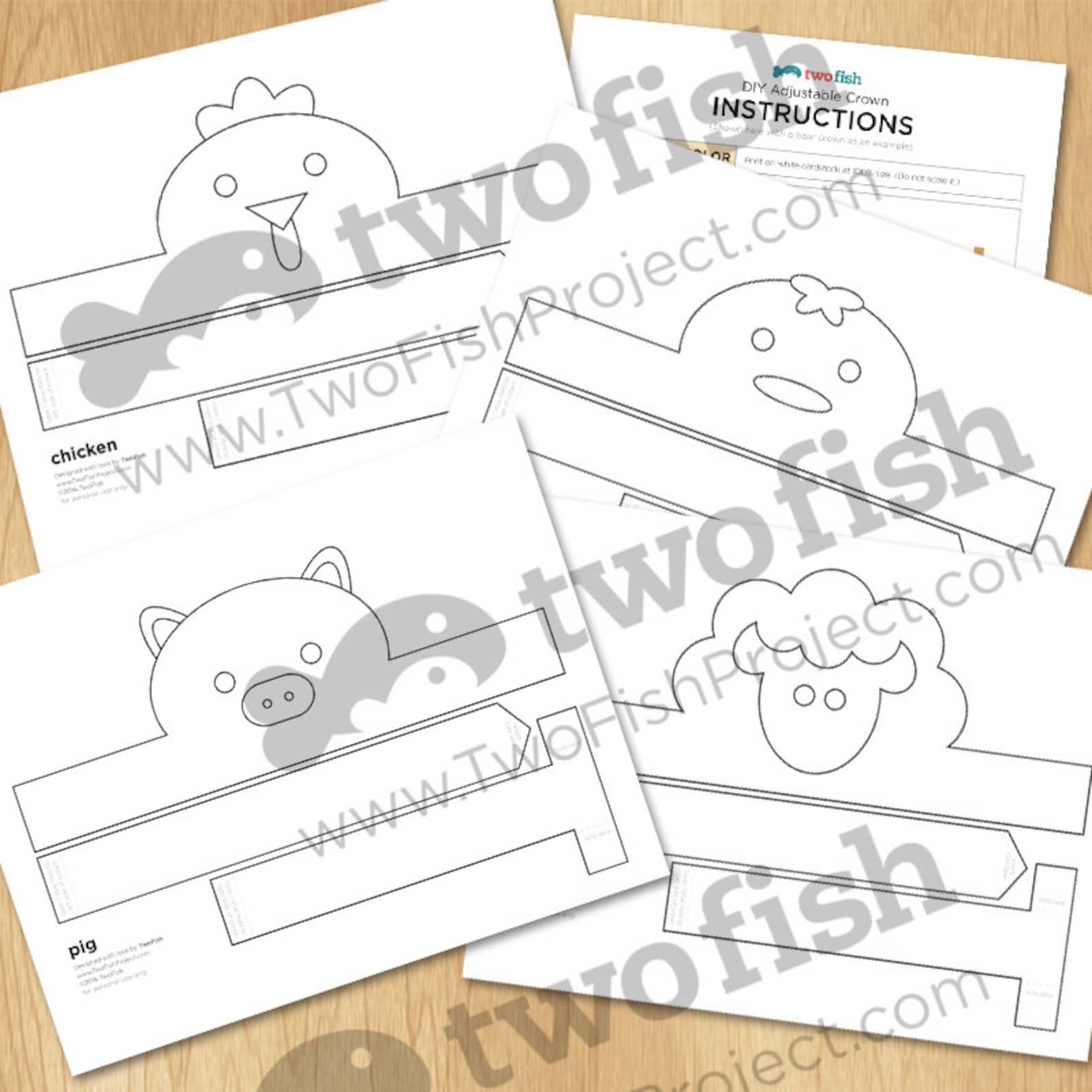 DIY Coloring Mask Printable Paper Crown Kit Kids Birthday - Etsy Canada