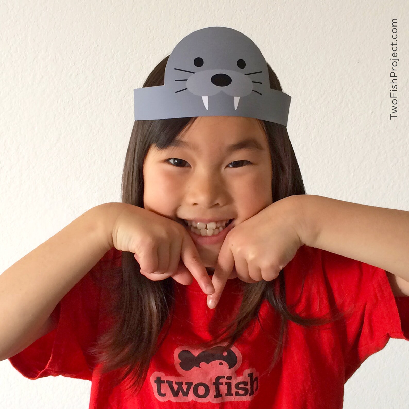 Walrus Paper Crown Color Me Costume/mask Arctic Party | Etsy