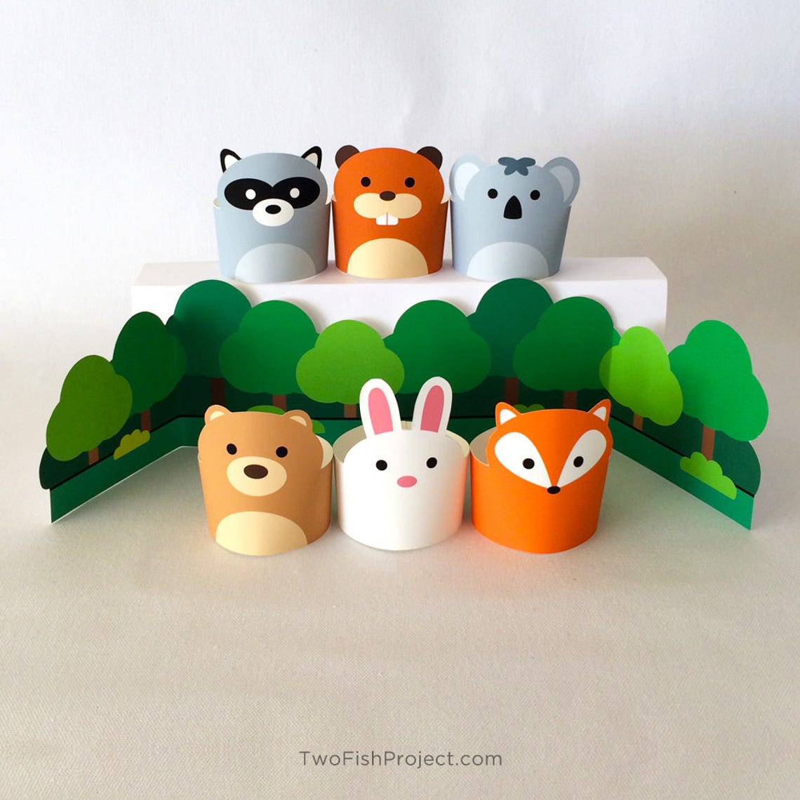 Pretend Play Toys for Kids, Paper Craft Animals, DIY Forest Animals ...