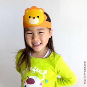 Safari Birthday Party Paper Crown/hat, Printable Mask, Baby Shower ...