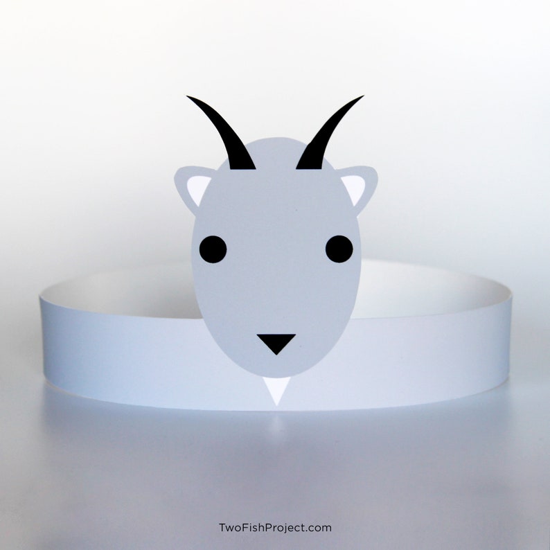 Goat Costume Kids/toddler Farm Animal/ Birthday Party Hat Supply/decor ...