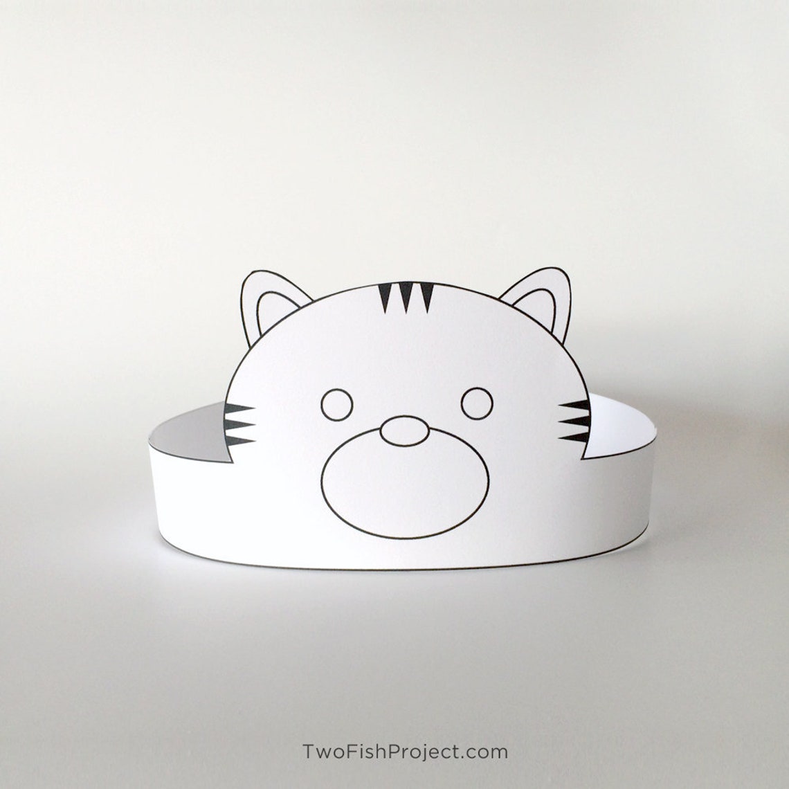 Tiger Coloring Costume Mask Toddler Kids/adult Jungle Safari - Etsy