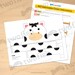 Printable Cow Headband/mask, Kids/toddler/girl Farm Birthday Party Hat ...