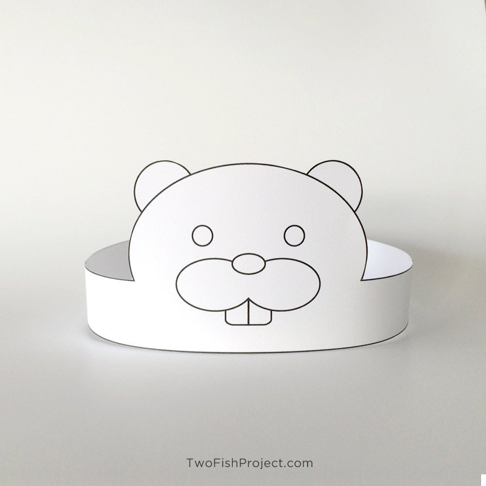 Beaver Coloring Forest Animal Birthday Party - Etsy