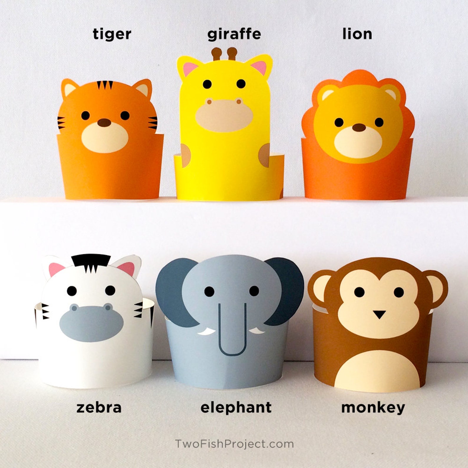 Safari Jungle Paper Animals Diorama Kit Paper Crafts for - Etsy Canada