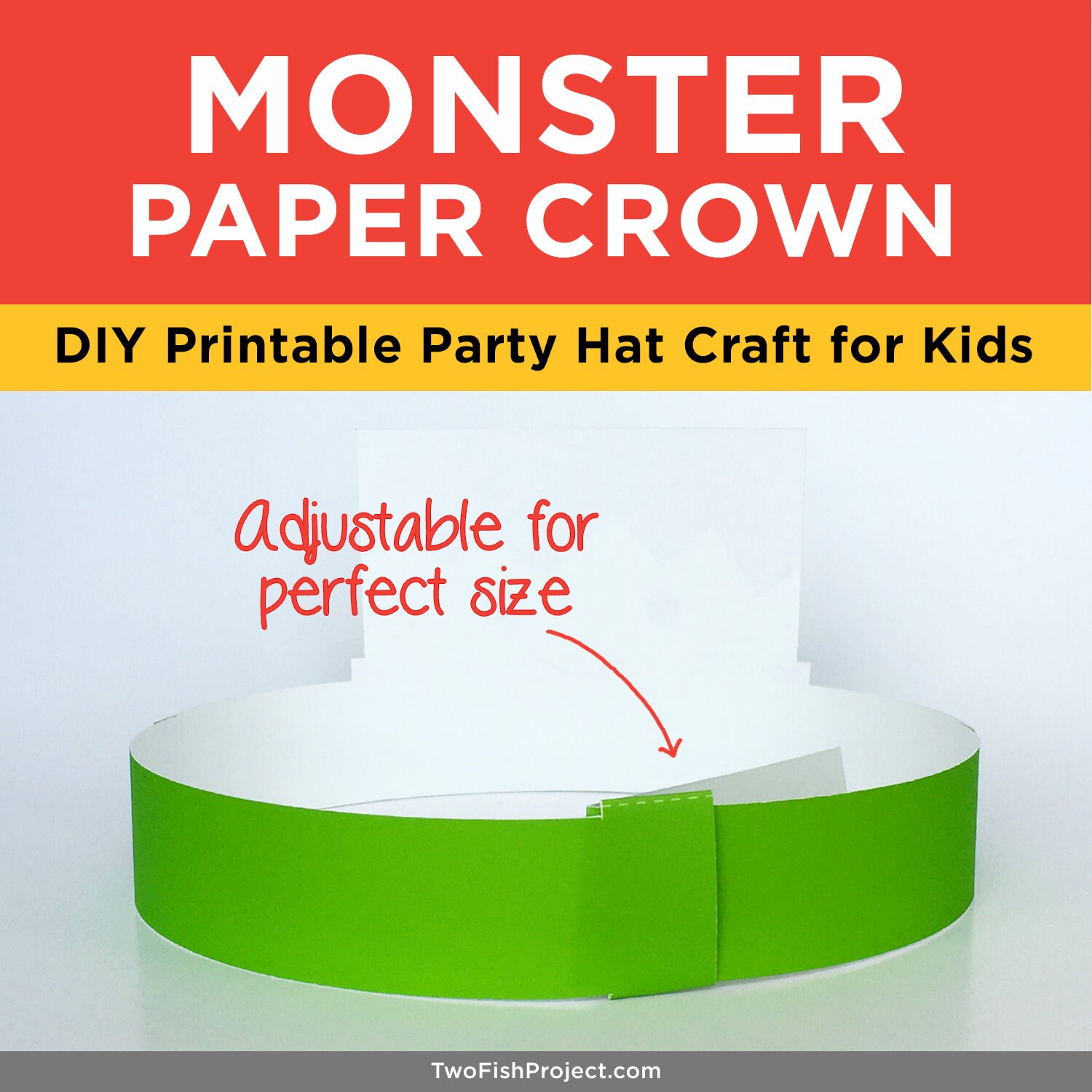 Cute Halloween Monster Paper Crown, DIY Kids Halloween Costume ...