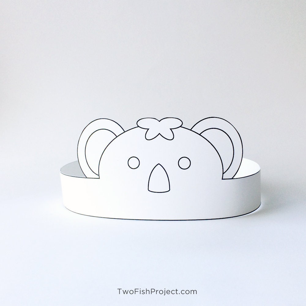 Koala Costume Mask Toddler/kids, Preschool Toddler Coloring Crafts, Zoo ...