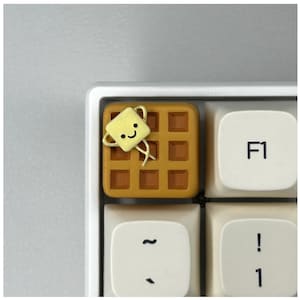 Buttery Waffle Artisan Keycap for MX Style Mechanical Keyboard Switches ...