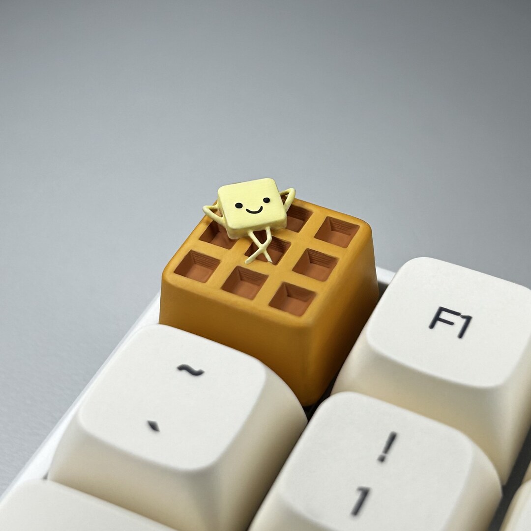 Buttery Waffle Artisan Keycap for MX Style Mechanical Keyboard Switches ...