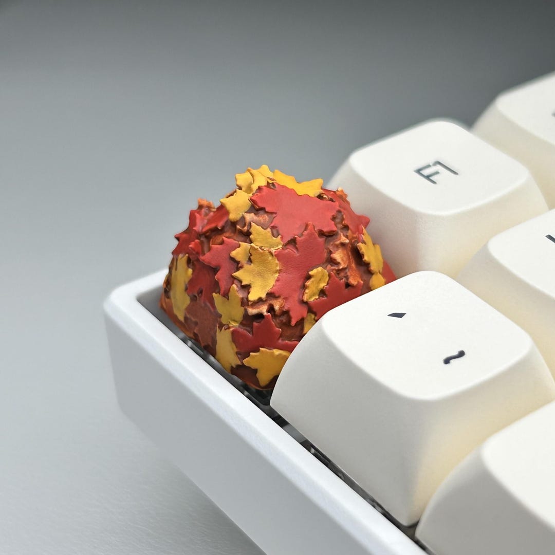 Maple Leaf Pile Artisan Keycap for MX Style Mechanical Keyboards - Etsy