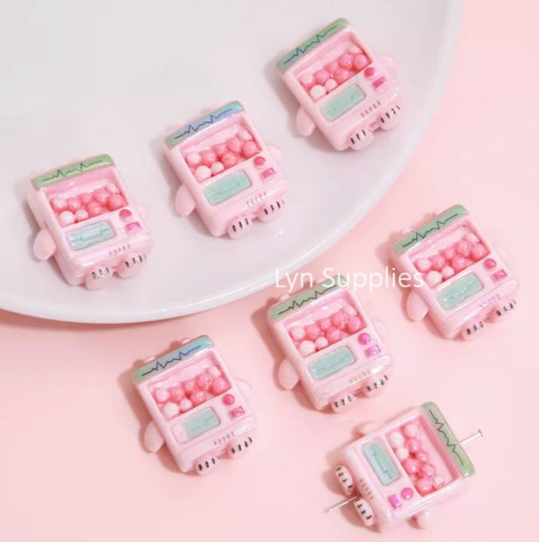 Light Pink Gumball Machine Beads, Fun Vending Machine Toy Pendant, 2 ...