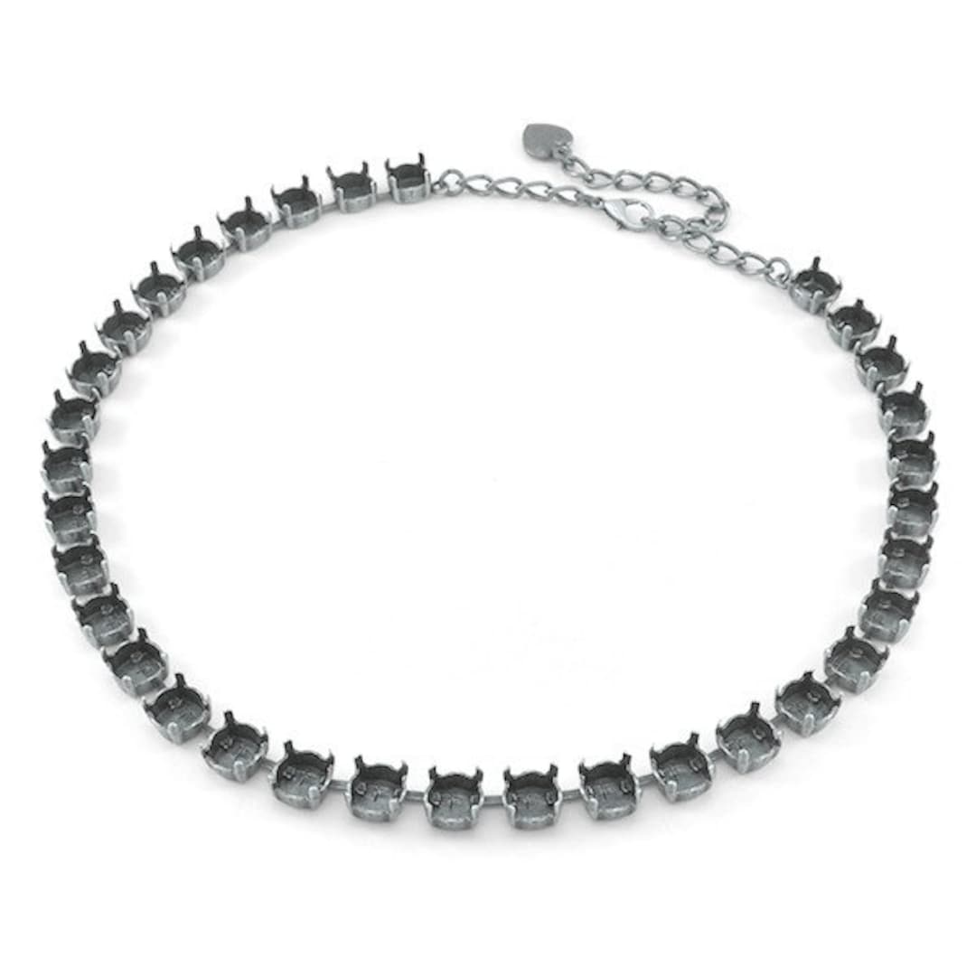 8mm Cup Chain Necklace 33-settings Almost Finished Necklace Settings ...