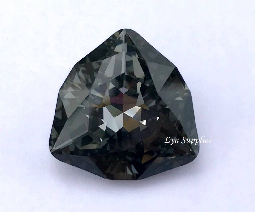 4706 SILVER NIGHT 24mm Swarovski Crystal Trilliant Fancy Stone, Dark ...