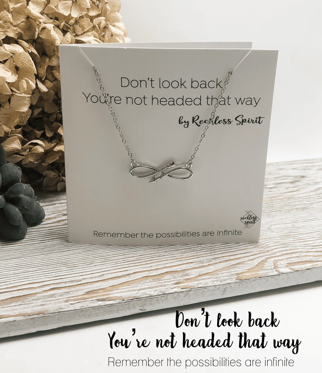 Infinity Loop Necklace Personalized Necklace Sentimental Necklace ...