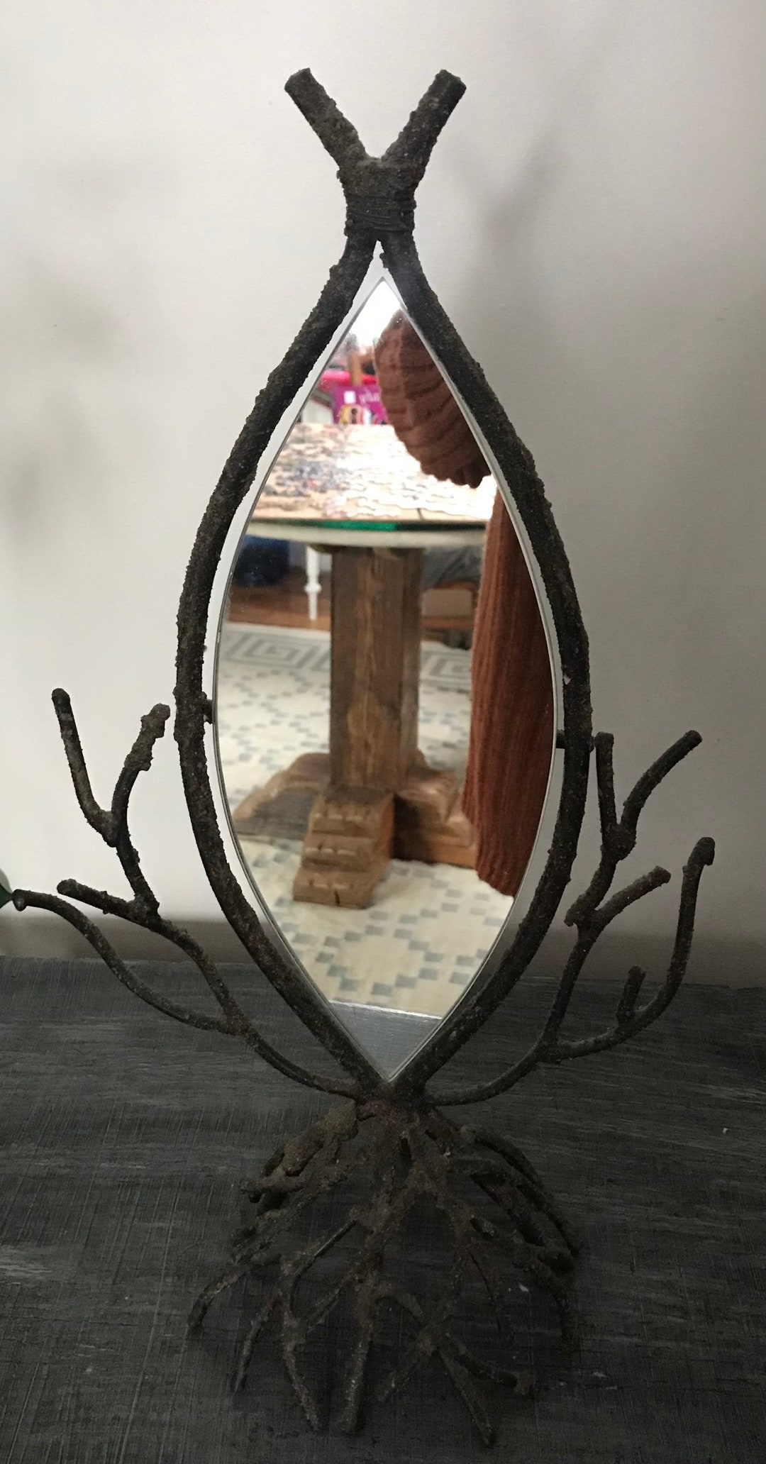 Vintage Hand-forged Branches Mirror - Etsy