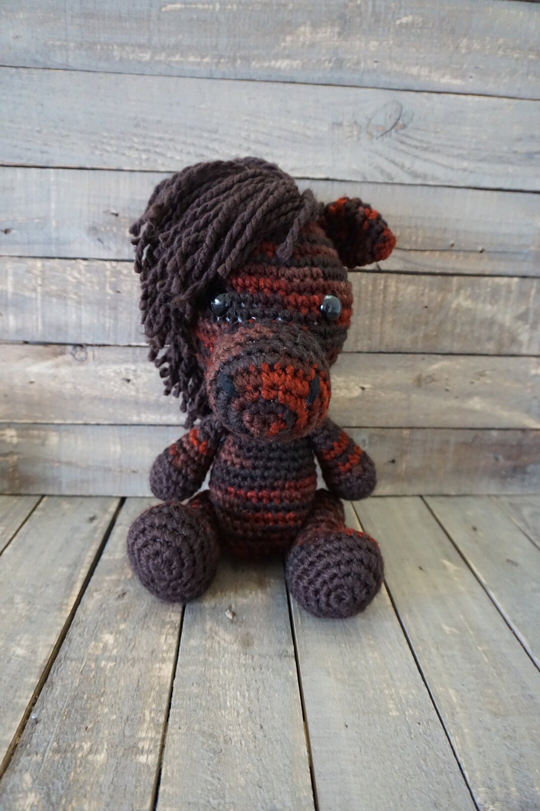 READY TO SHIP. Handmade Homemade Horse Mustang Pony Crochet Amigurumi ...