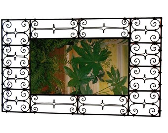 Wrought iron mirror | Etsy