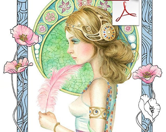 Colouring Fantasy Vol.1 PDF Colouring Book by Scot Howden - Etsy