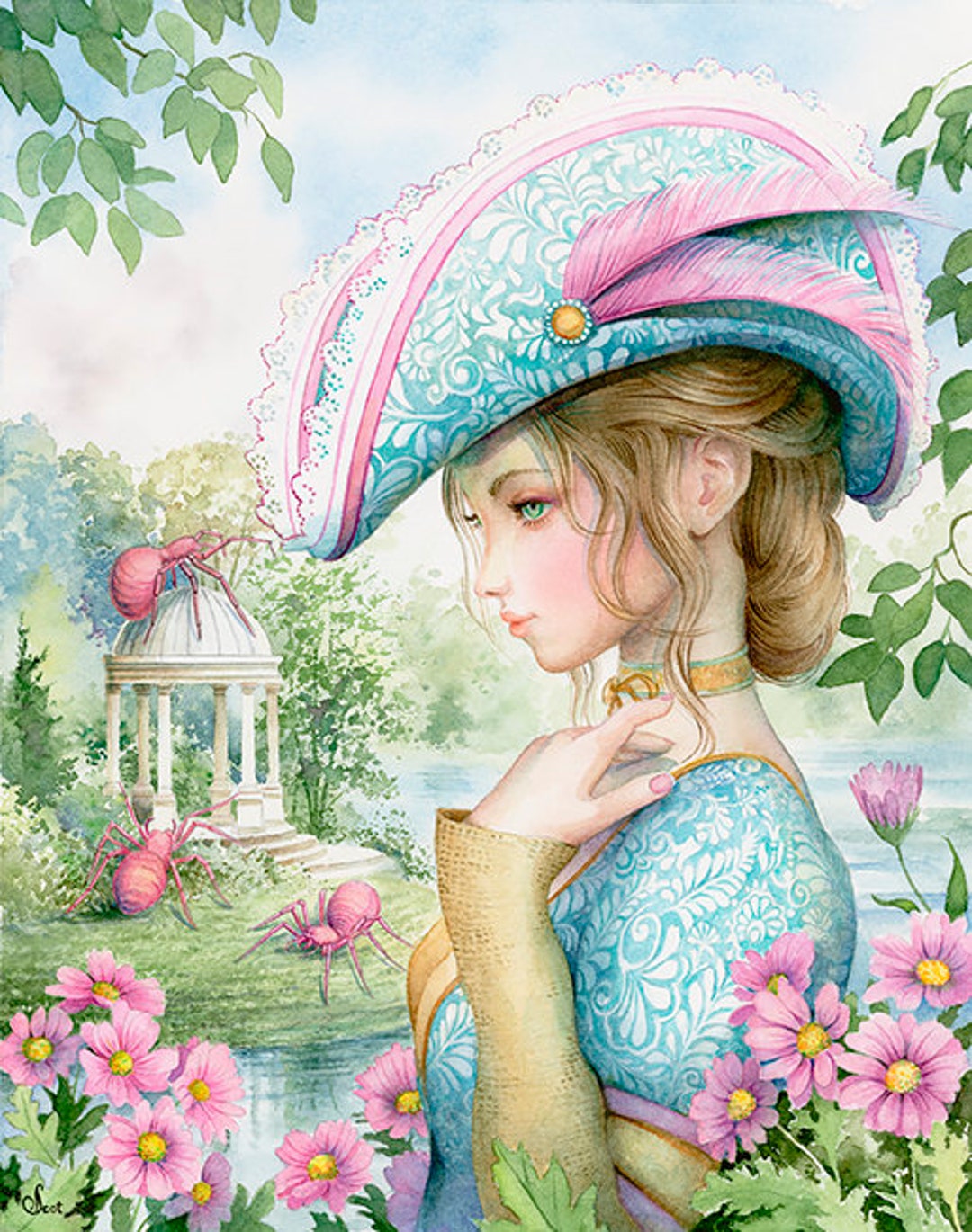 Pink Spider Folly Ltd. Edition Signed and Numbered Print by Scot Howden ...