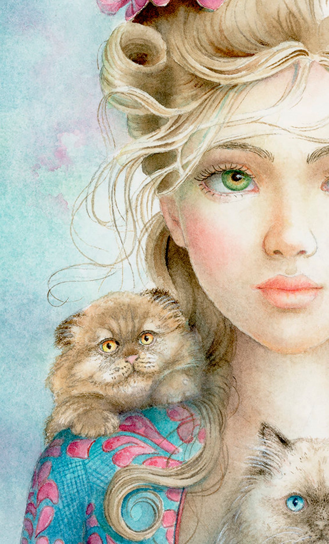 Rococo, 7 X 9.7 Original Watercolor Painting by Scot Howden unframed - Etsy